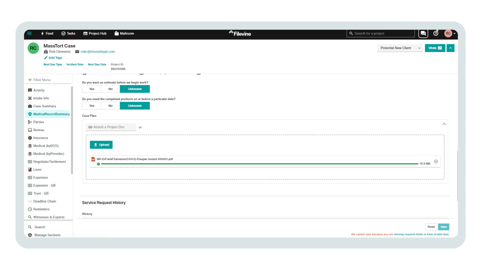 Trivent Legal Portal: Streamlined Case Management & Legal Support
